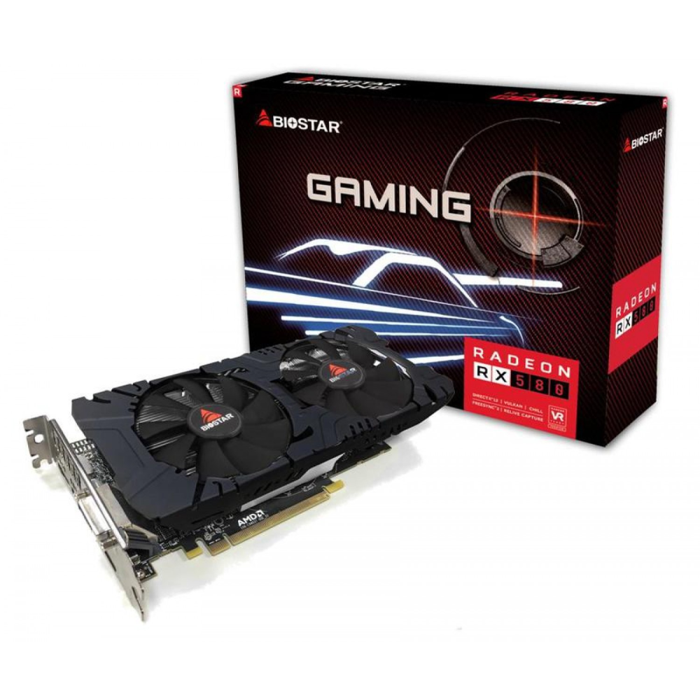 مشخصات و قیمت کارت گرافیک بایوستار مدل Biostar RX580 8G OC